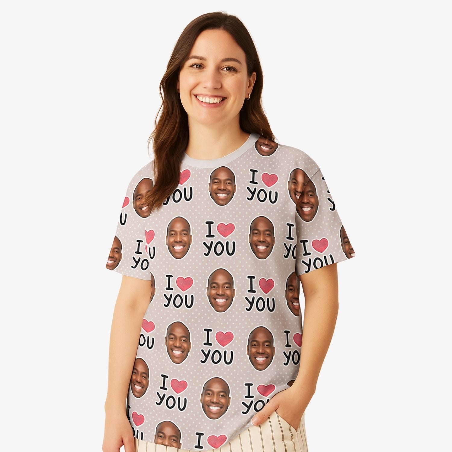 I Heart You Custom T-Shirt | Personalised Gift for Loved Ones