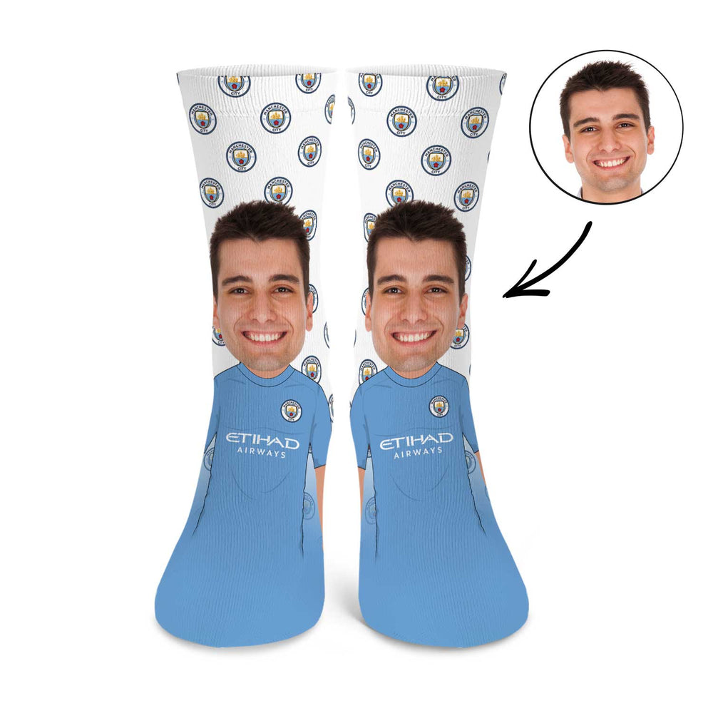Manchester City Socks | Personalised Man City Socks