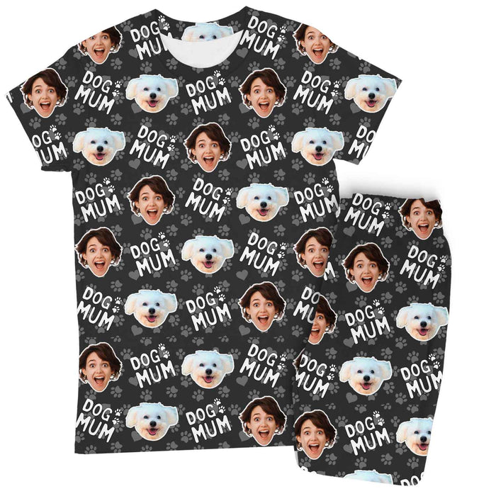 Funny Dog Mum Pyjamas for Women Personalised with Photo - Personalised ...
