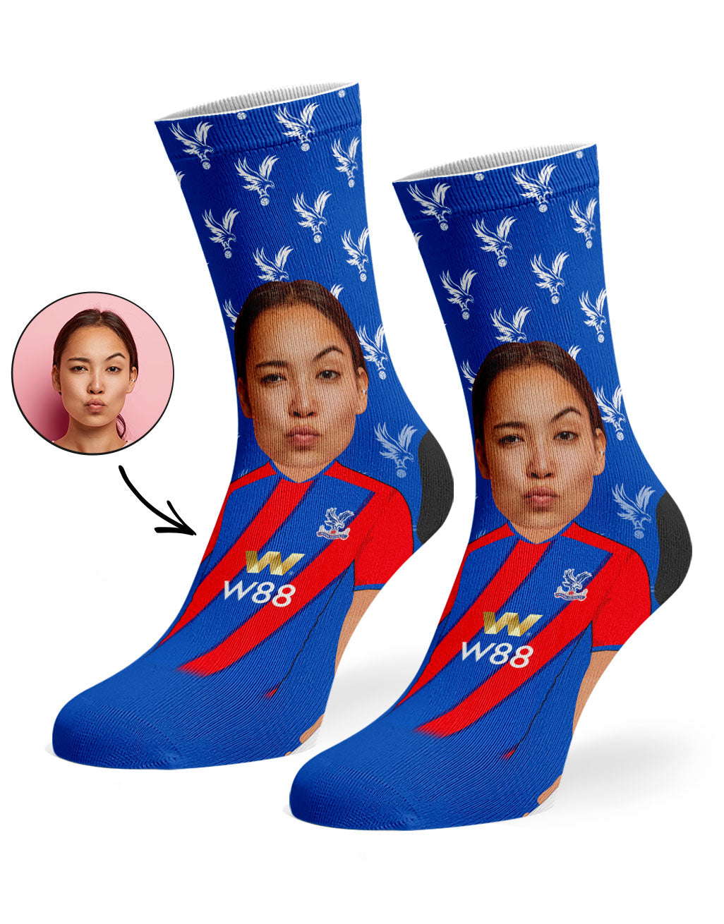Crystal Palace Pattern Socks | Personalised Crystal Palace Gift – Super ...