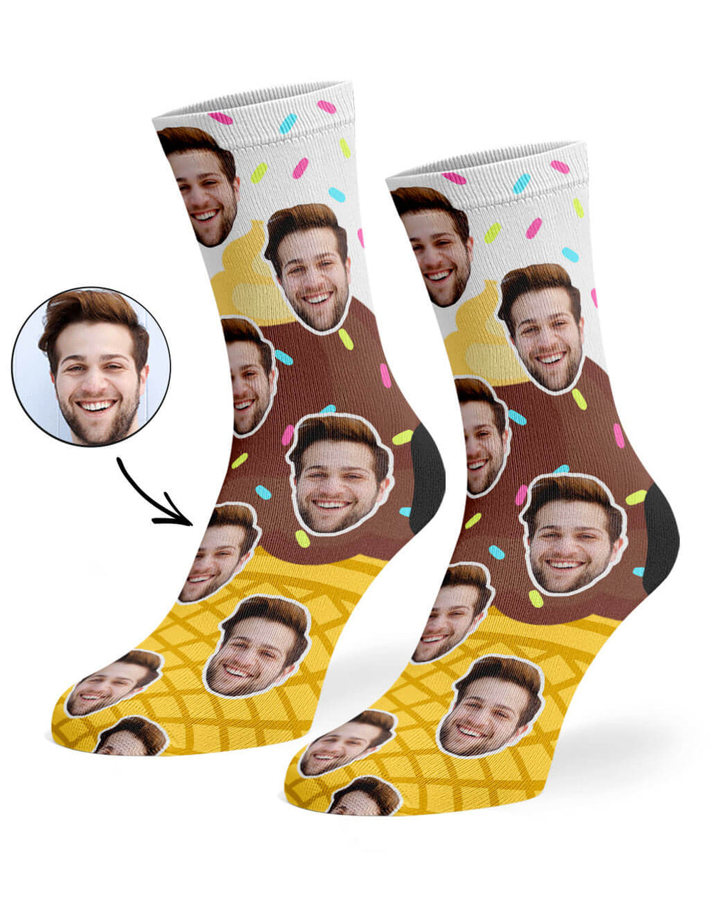Personalised Ice Cream Socks