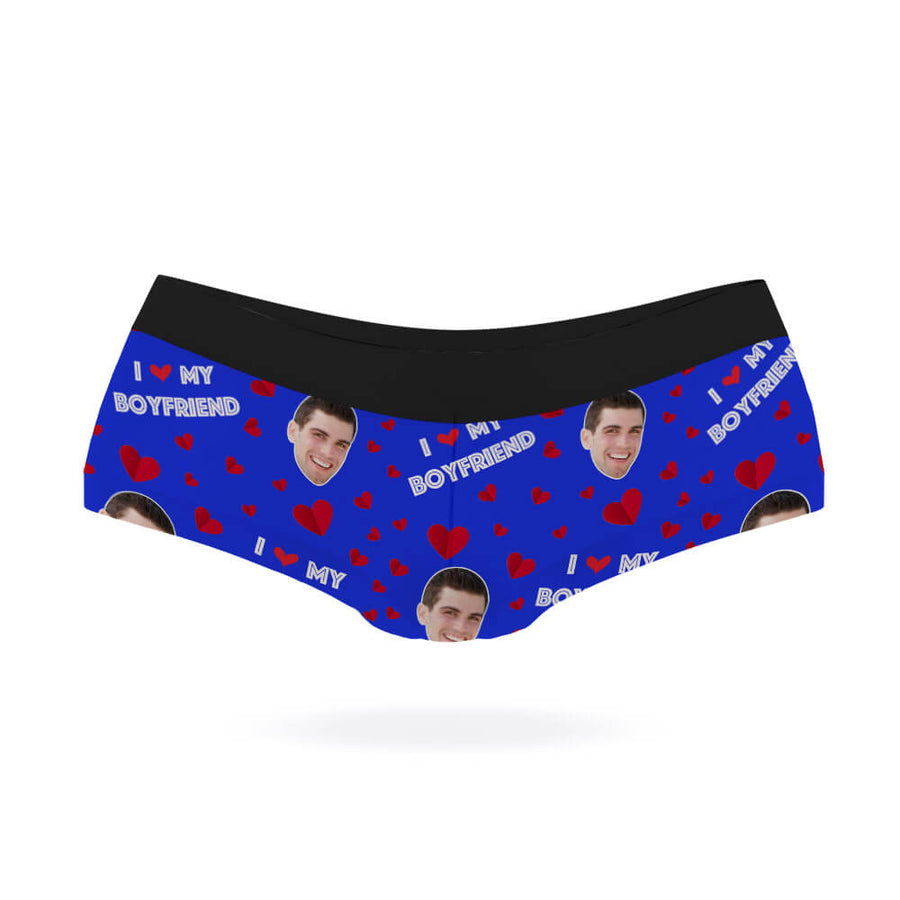 I Love My Boyfriend Knickers - Custom Printed Pants
