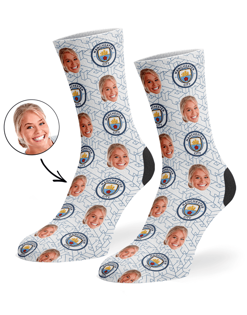 Manchester City Socks | Personalised Man City Socks