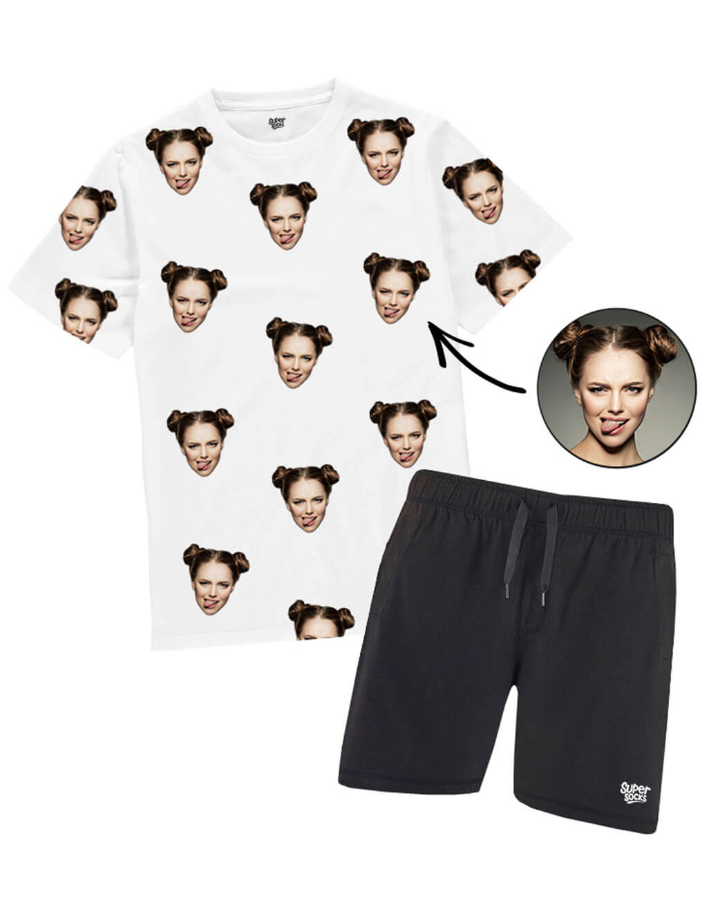Personalised Face Pyjamas | Mens Custom Printed PJ's