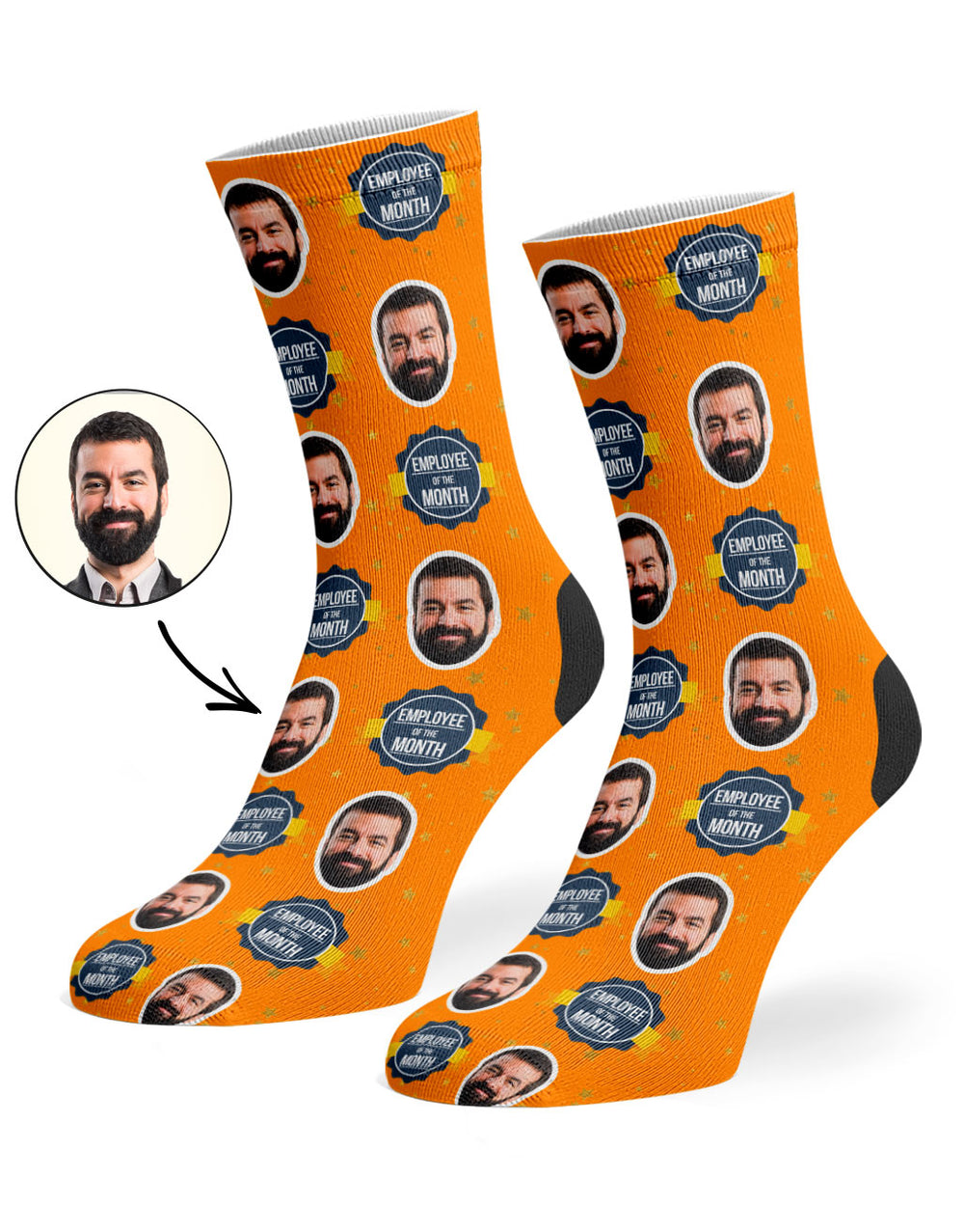 Employee Of The Month Socks | Custom Work Socks