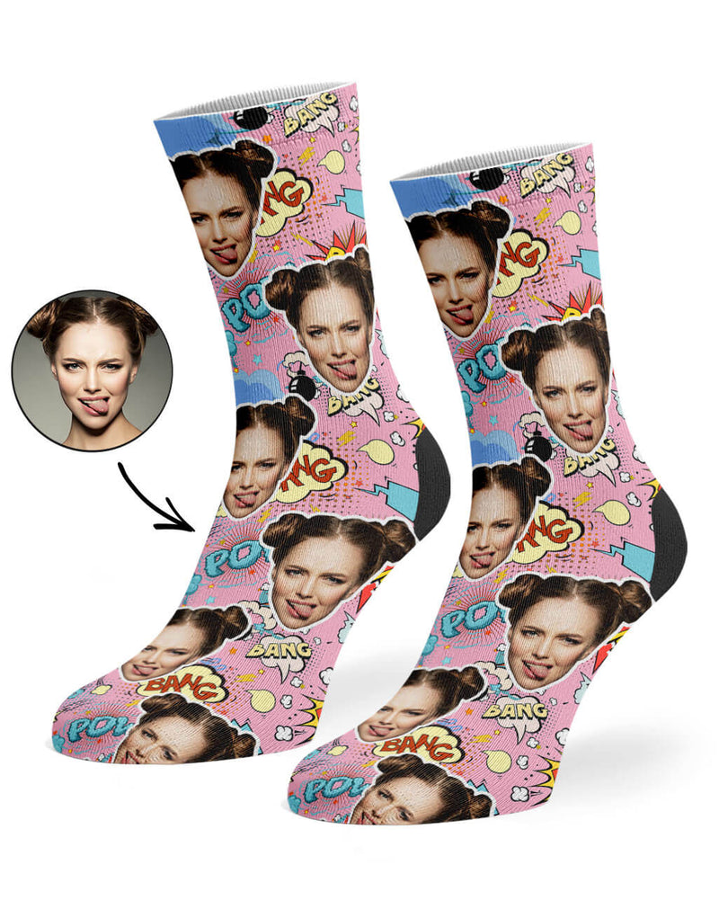 Comic Socks - Personalised Cartoon Socks