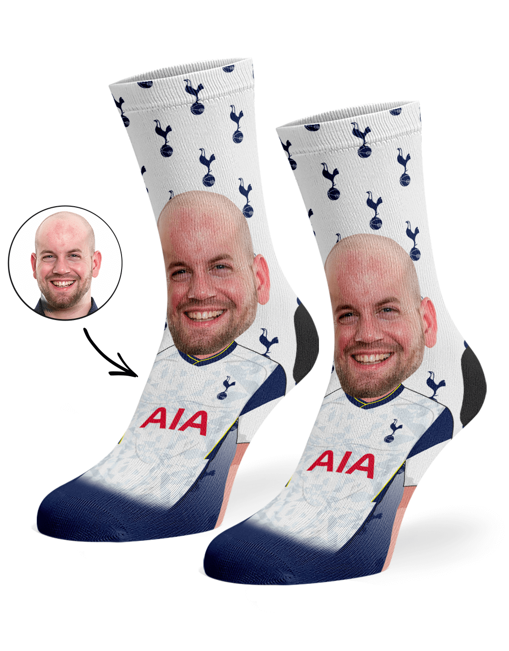 Tottenham Hotspur Socks | Personalised Spurs Socks