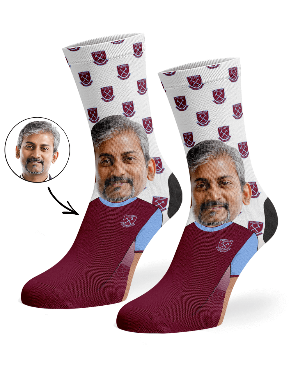 West Ham Socks | Personalised West Ham Socks